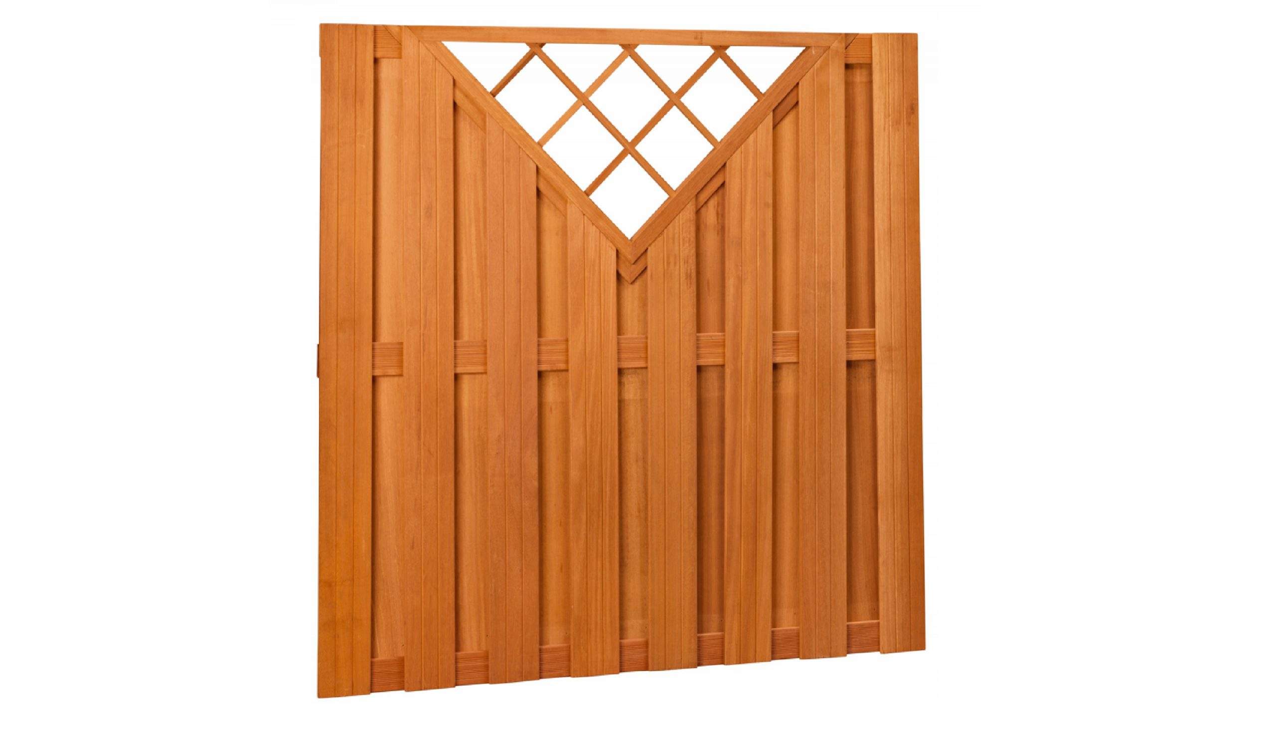 Plankenscherm met V-Trellis 18-planks - T&W Bouw